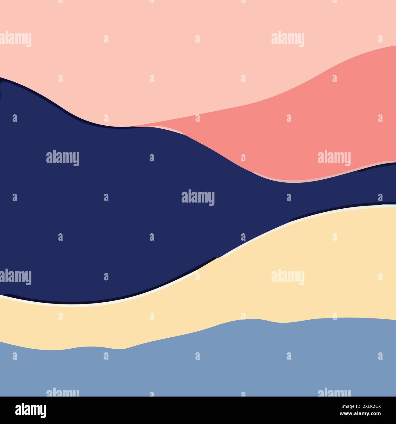 Colorful Abstract Hills Vector illustration Stock Vector Image & Art ...