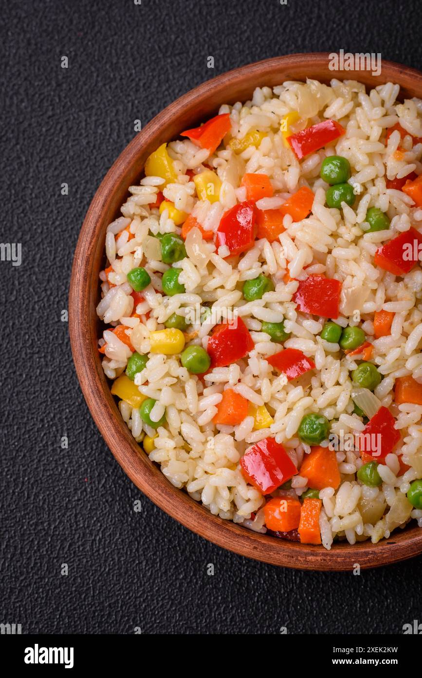 Vegan fried rice vegetables hi-res stock photography and images - Alamy