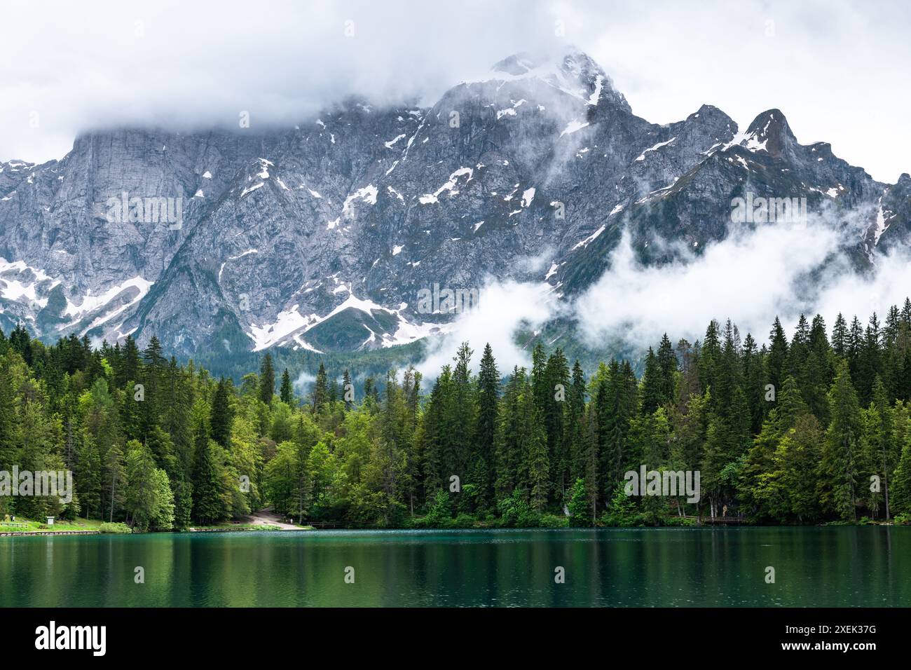 Serene Summer Views of Fusine Lake in Italy Stock Photo - Alamy
