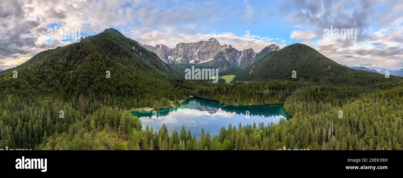 Aerial tranquility captivating perspective lake hi-res stock ...