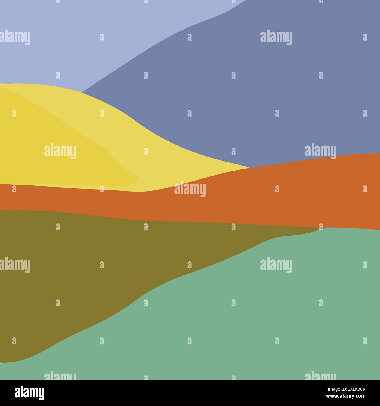 Colorful Abstract Hills Vector illustration Stock Vector Image & Art ...