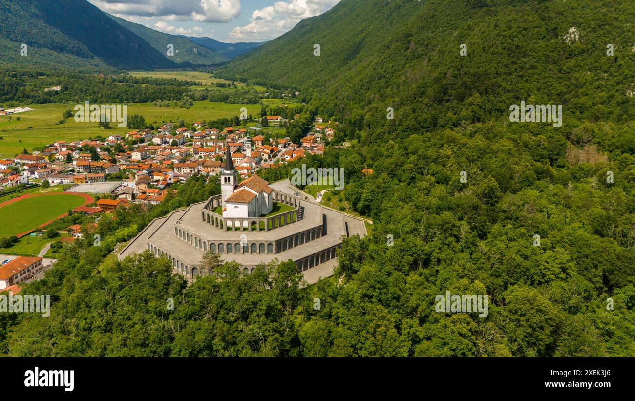 Aerial drone view capturing historic hi-res stock photography and ...