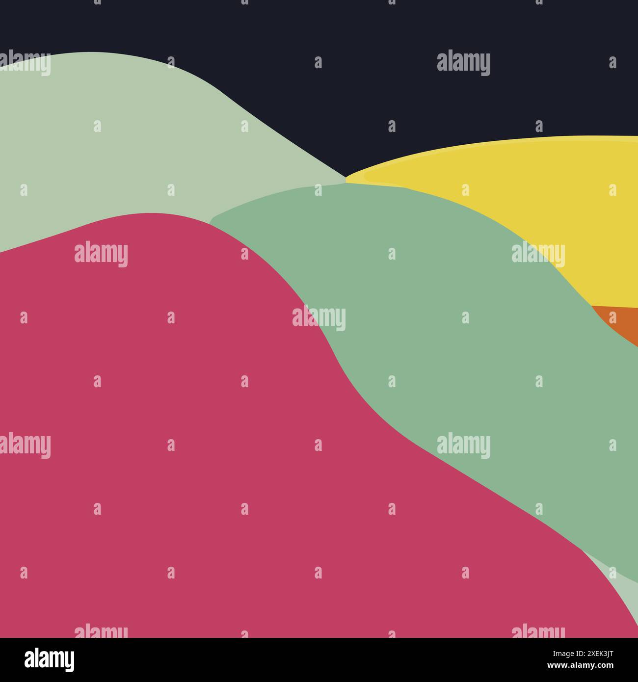 Colorful Abstract Hills Vector illustration Stock Vector Image & Art ...