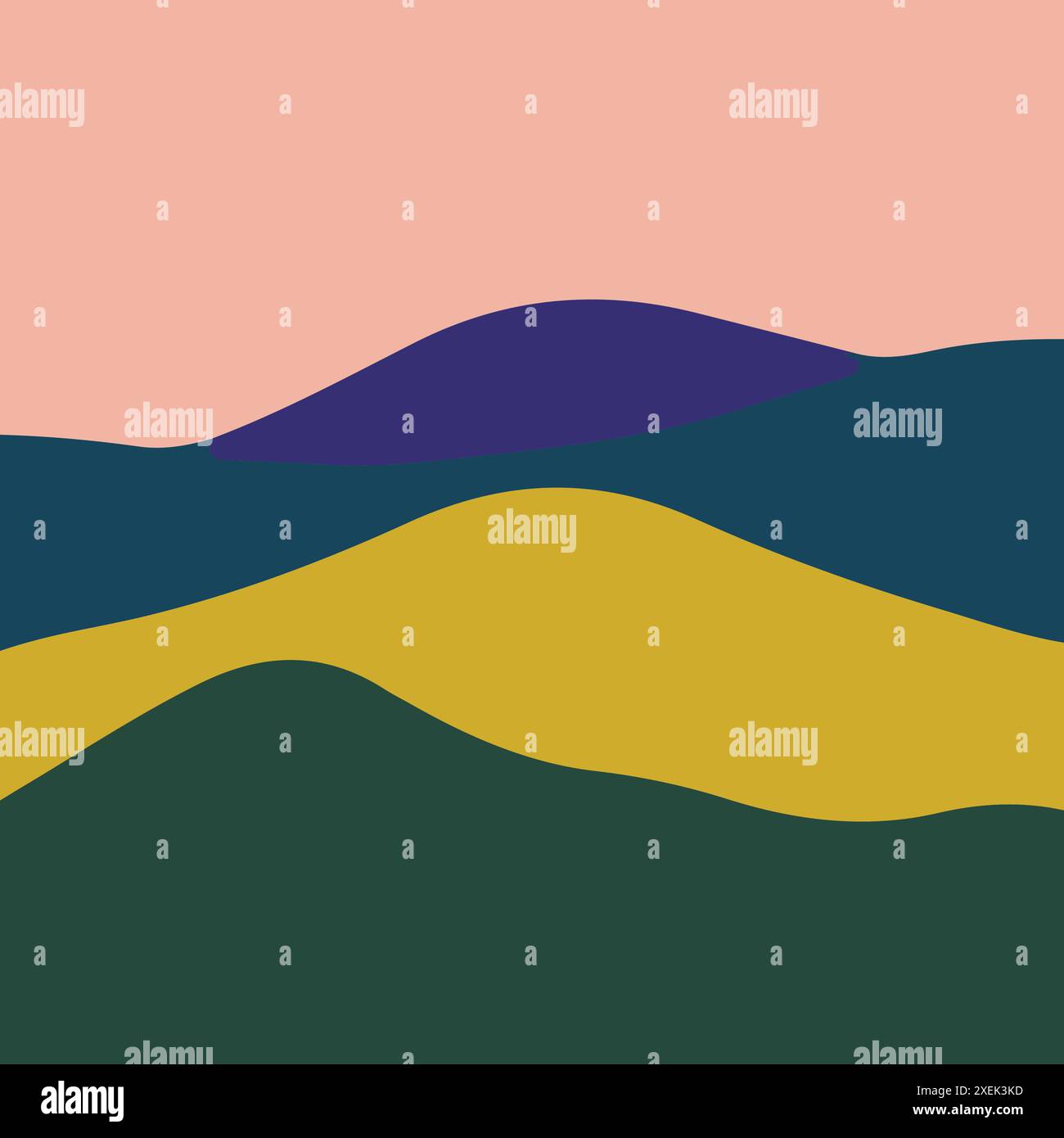 Colorful Abstract Hills Vector illustration Stock Vector Image & Art ...