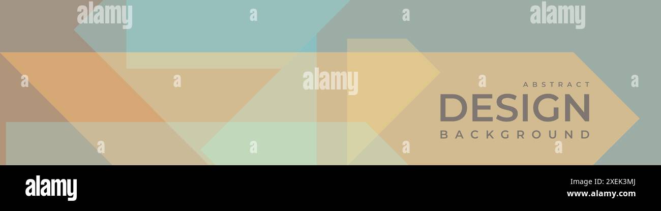 Soft pastel colored modern abstract wide banner design with geometric ...