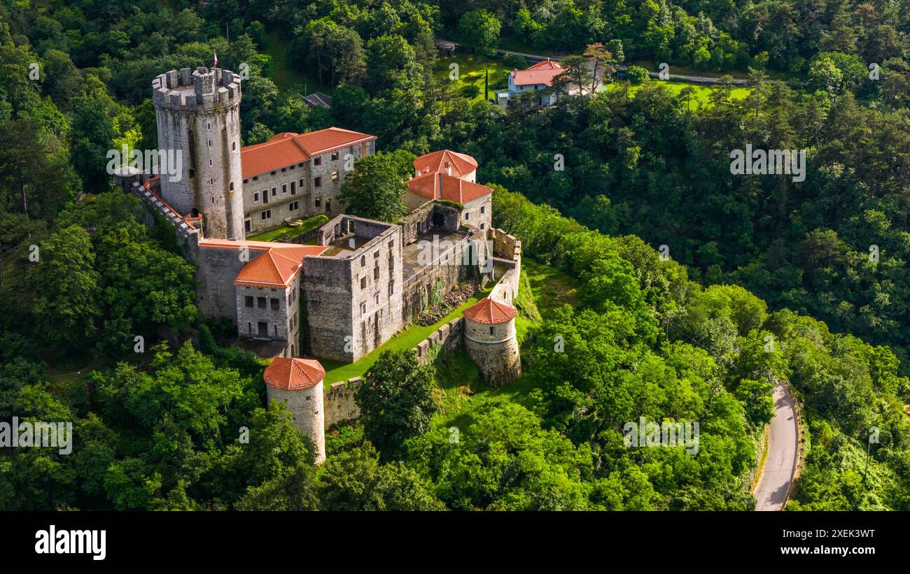Historic castle surrounded lush greenery hi-res stock photography and ...