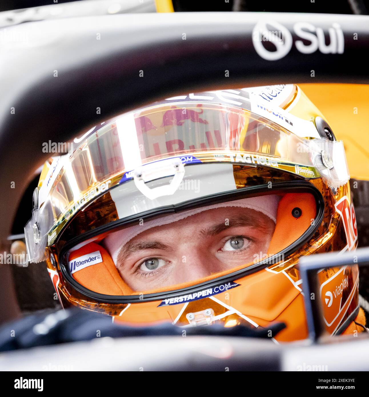 SPIELBERG - 28/06/2024, Max Verstappen (Red Bull Racing) and Christian ...