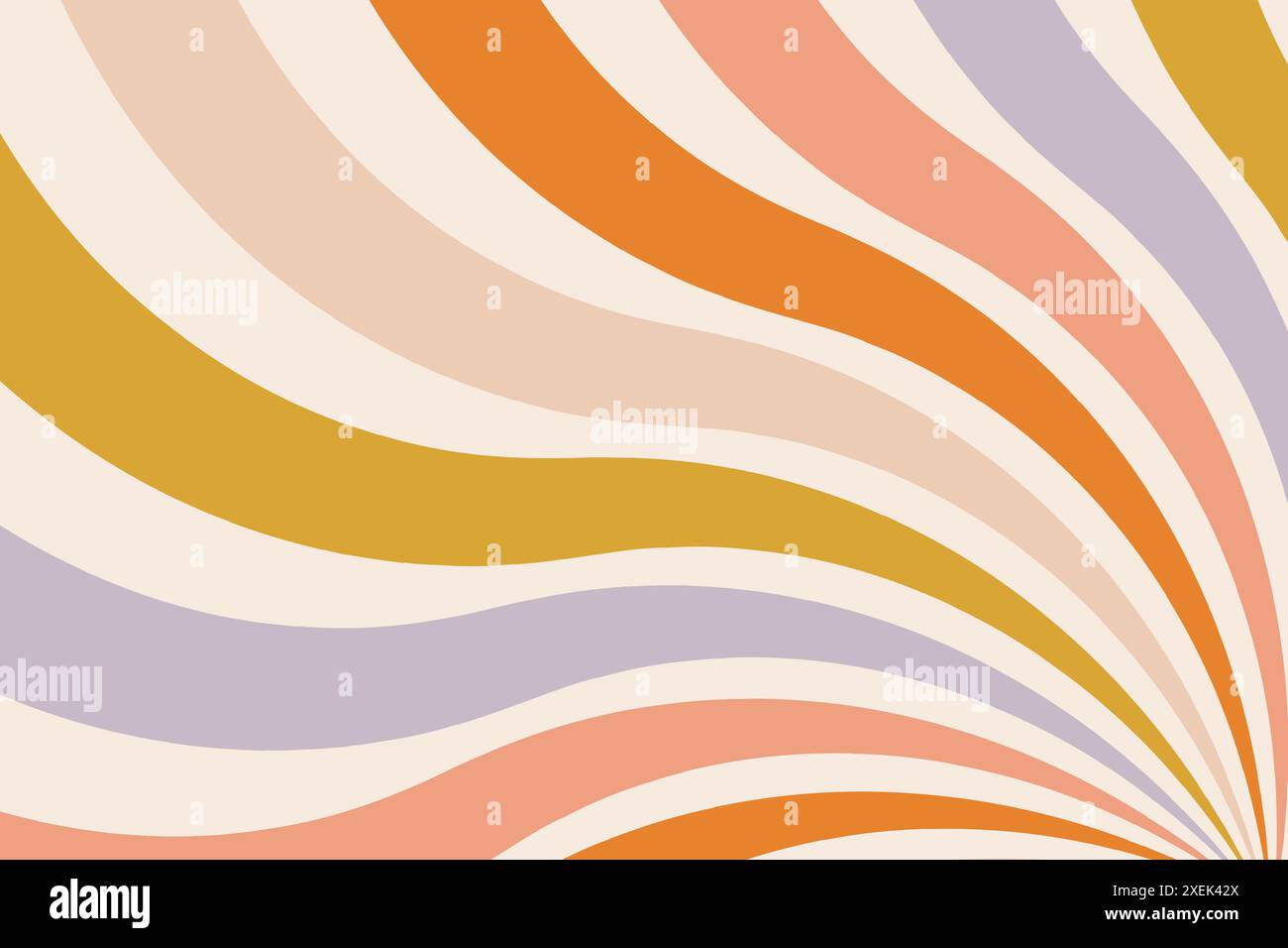 Retro colorful rays abstract texture in 60s-70s hippie style. Groovy vintage background Stock ...