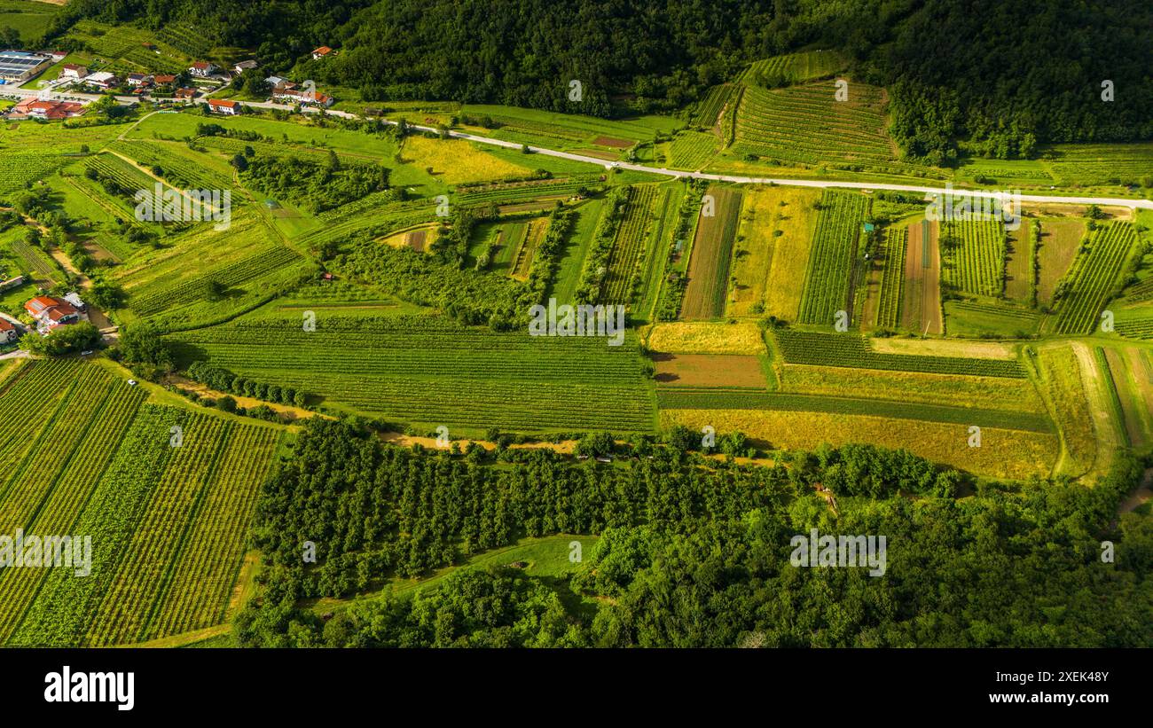 Aerial view beautiful rolling hi-res stock photography and images - Alamy