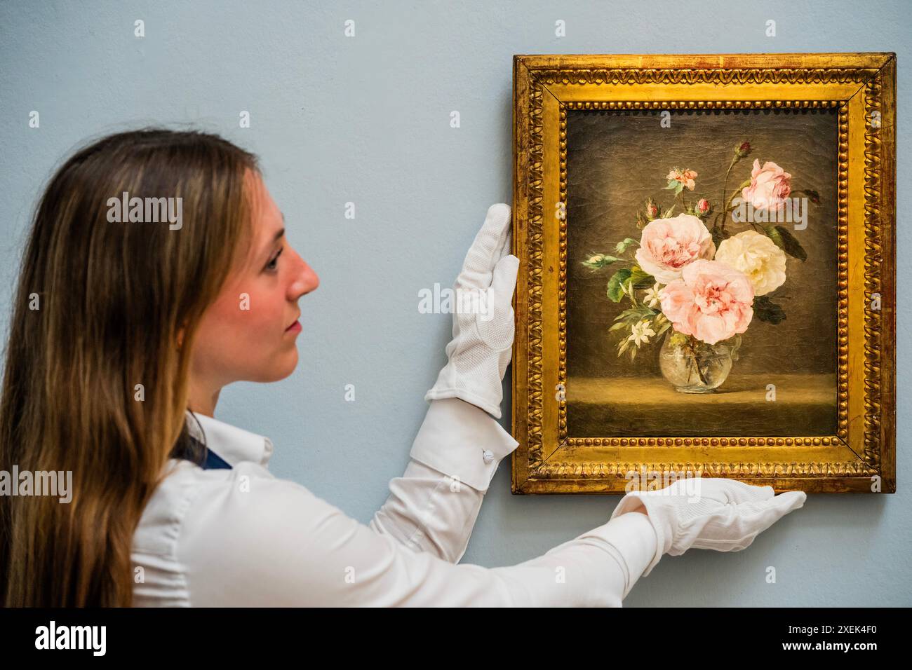 London, UK. 28th June, 2024. Anne Vallayer-Coster, Still life of roses ...