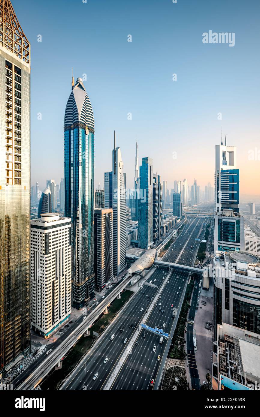 Sheikh zayed road skyscraper hi-res stock photography and images - Alamy