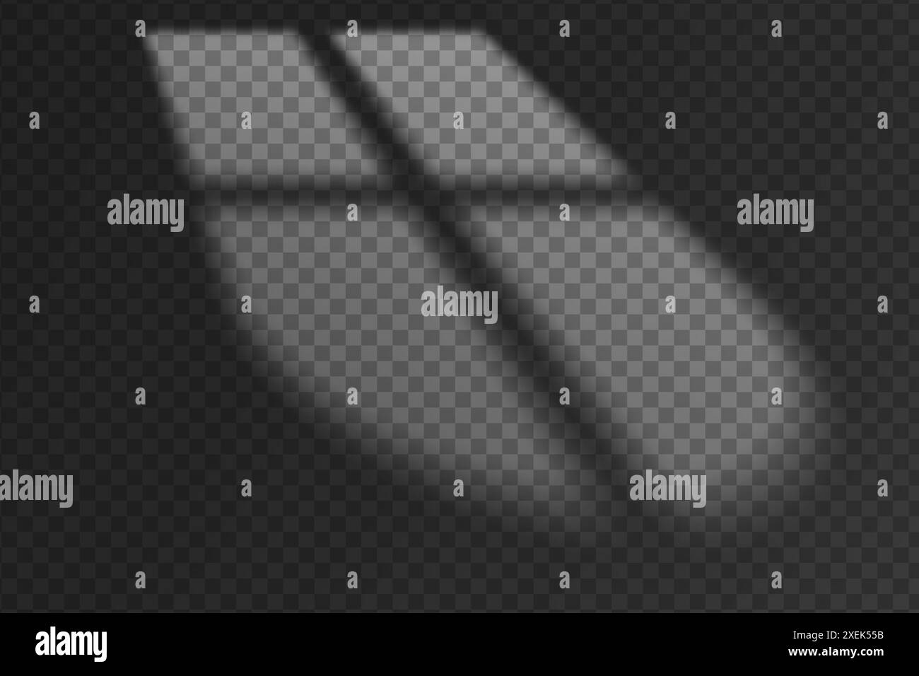 Light effect shadow overlay from arched window isolated transparent ...