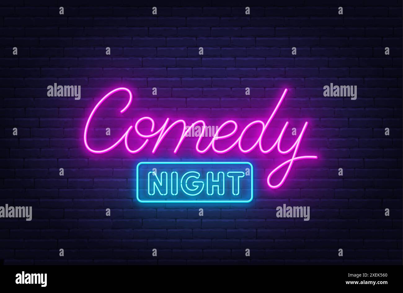 Comedy night sign on hi-res stock photography and images - Alamy