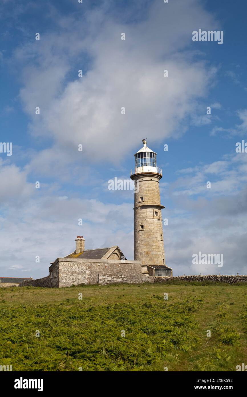 Lighthouse, Lundy Island, Lundy, Bristol Channel, UK Stock Photo - Alamy
