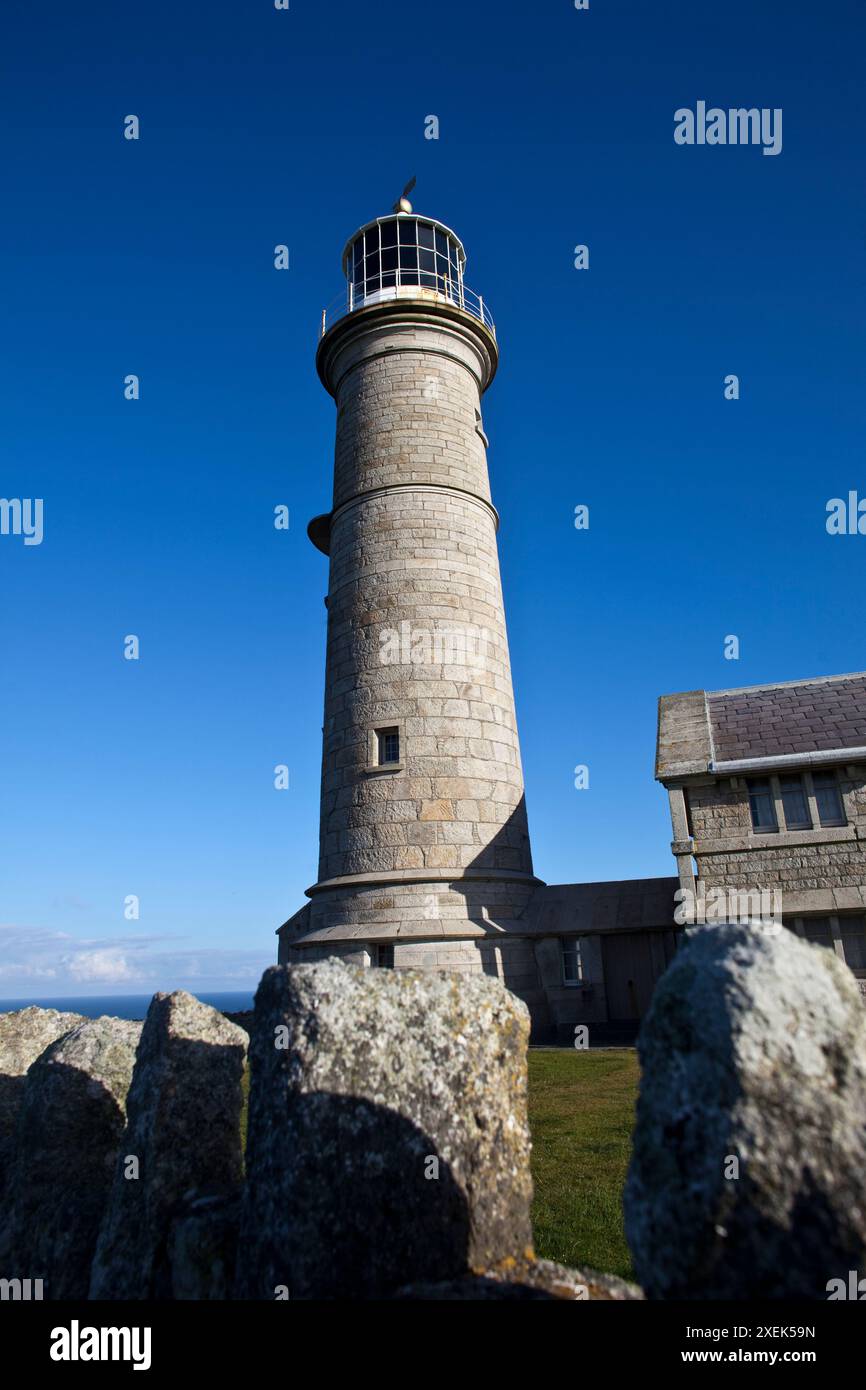 Lighthouse, Lundy Island, Lundy, Bristol Channel, UK Stock Photo - Alamy
