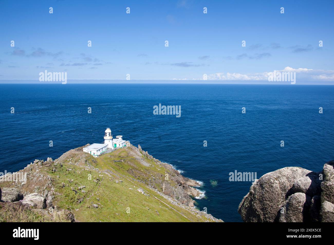 Lighthouse, Lundy Island, Lundy, Bristol Channel, UK Stock Photo - Alamy
