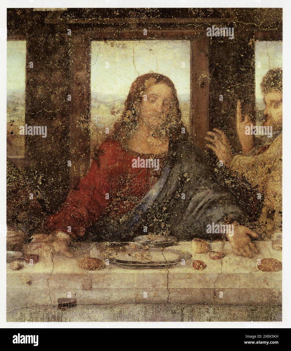 LEONARDO DA VINCI. DAS ABENDMAHL. 1495-1497. OL UND TEMPERA AUF MAUERWERK Stock Photo - Alamy