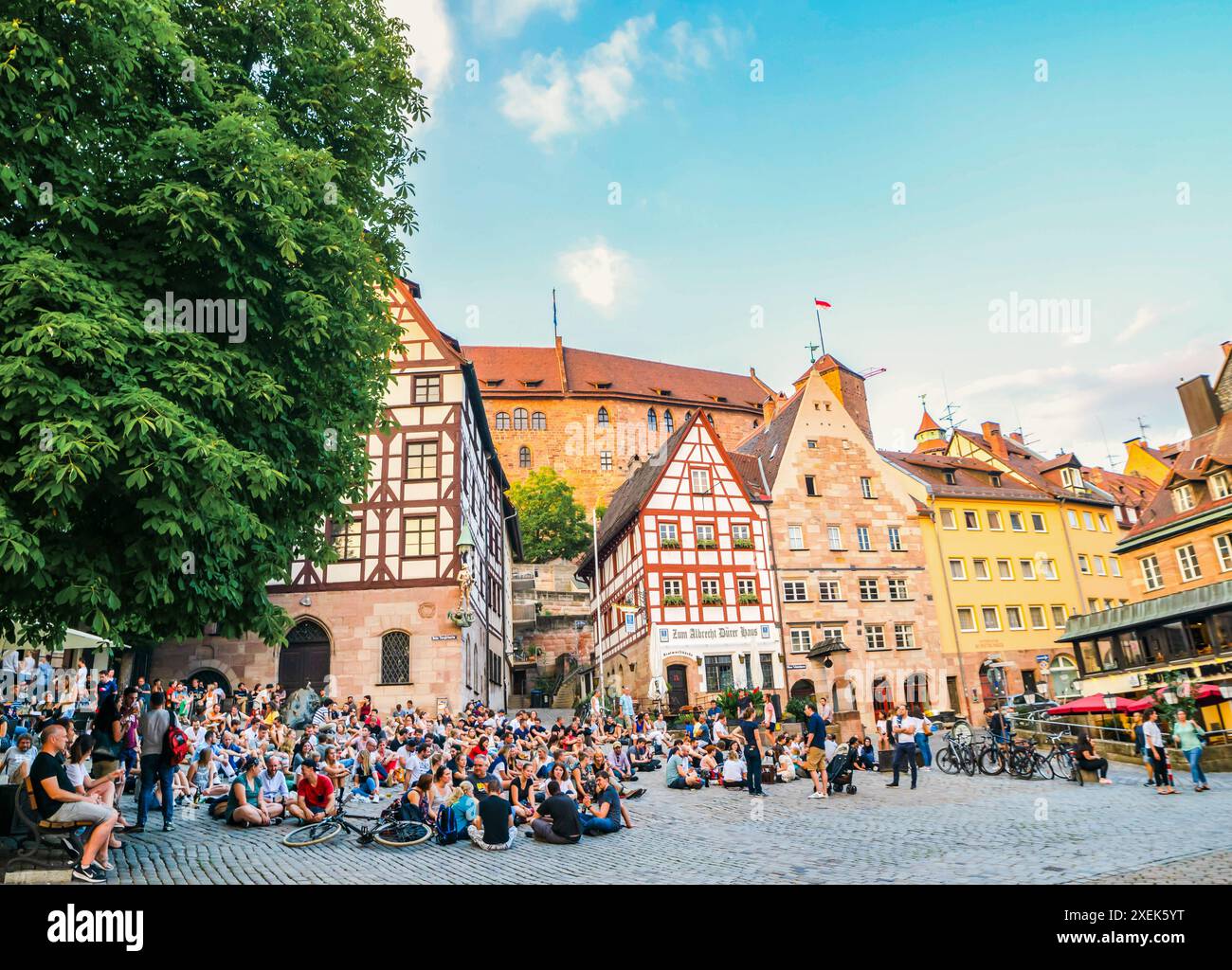June 18 th, 2022: Nurnberg, Germany - Streets of Nuremberg with ...