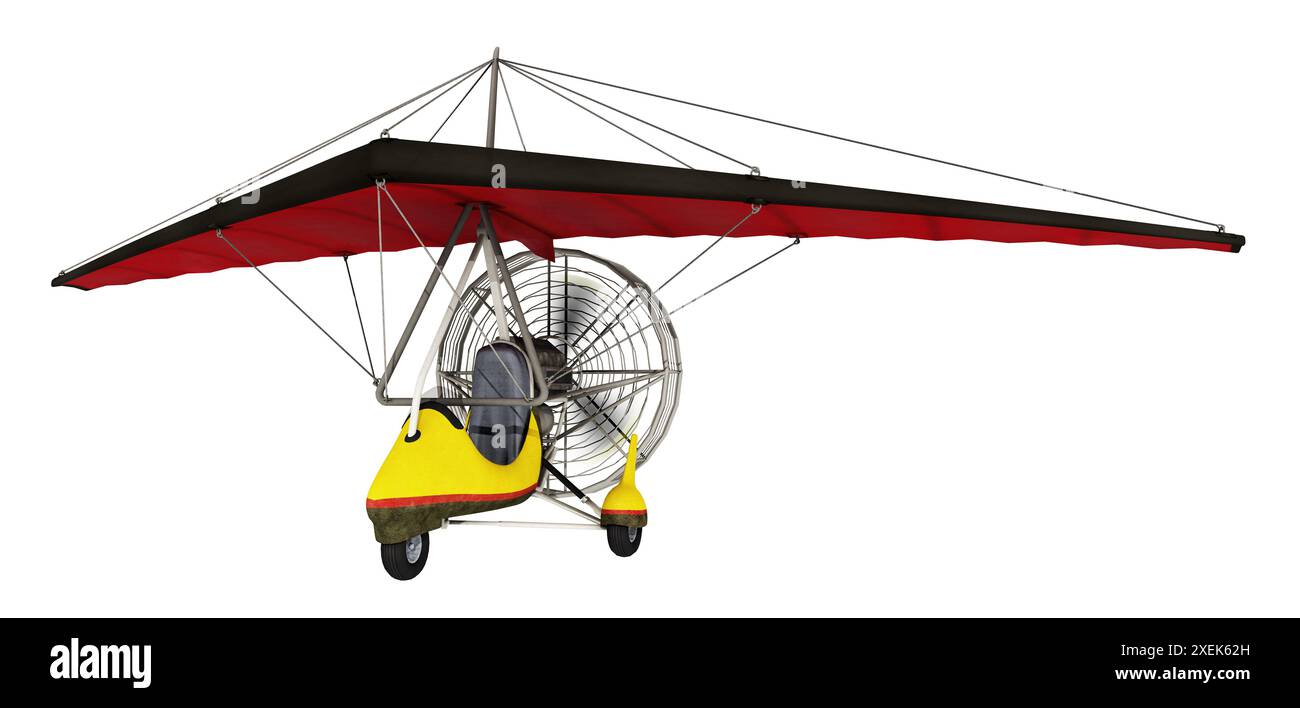 Ultralight trike isolated on white background Stock Photo - Alamy