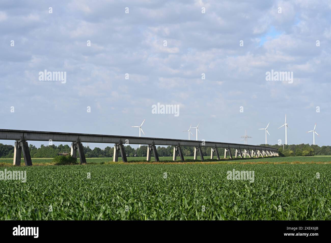 Die Transrapid-Versuchsanlage Emsland TVE Blick auf die stillgelegte ...