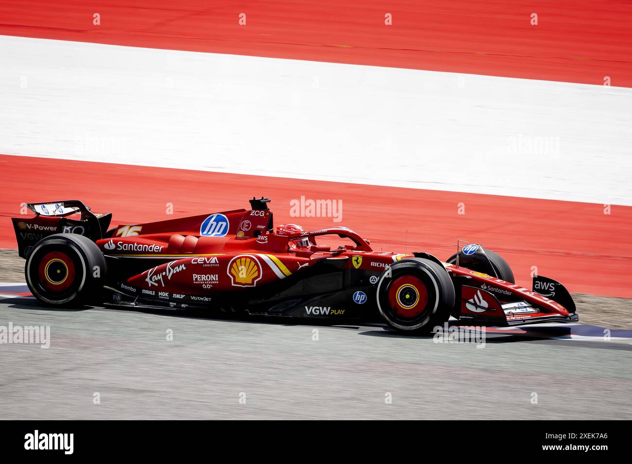 SPIELBERG - Charles Leclerc (Ferrari) during the 1st free practice on ...