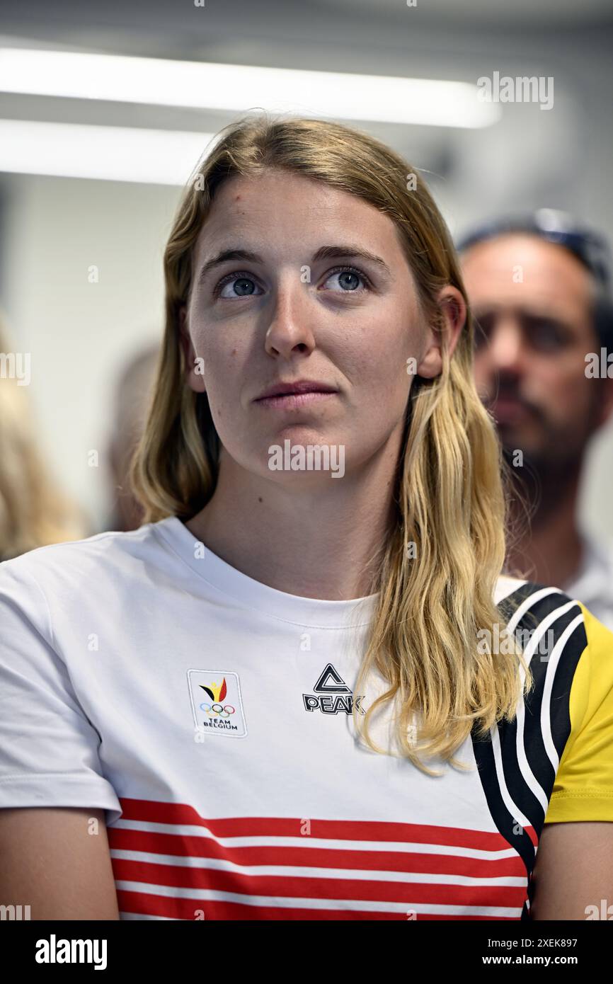 Brussels, Belgium. 28th June, 2024. Eline Verstraelen pictured at a ...