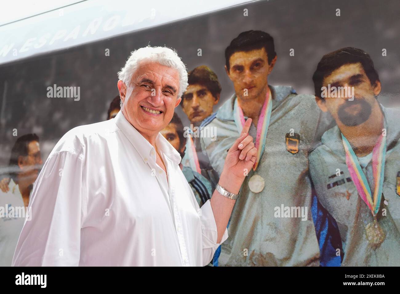 Fernando Romay poses for photo during a Renfe event that brings ...