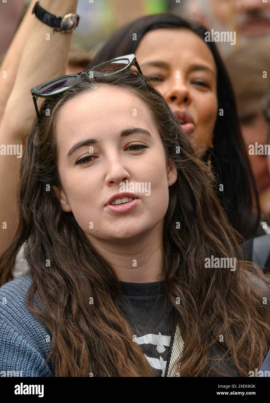 Megan McCubbin - TV nature presenter - at the Restore Nature Now march ...