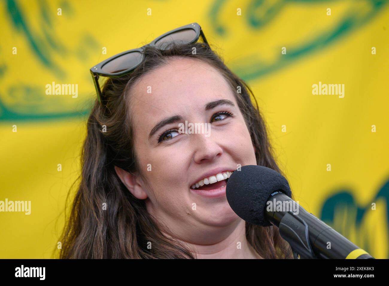 Megan McCubbin - TV nature presenter - at the Restore Nature Now march ...