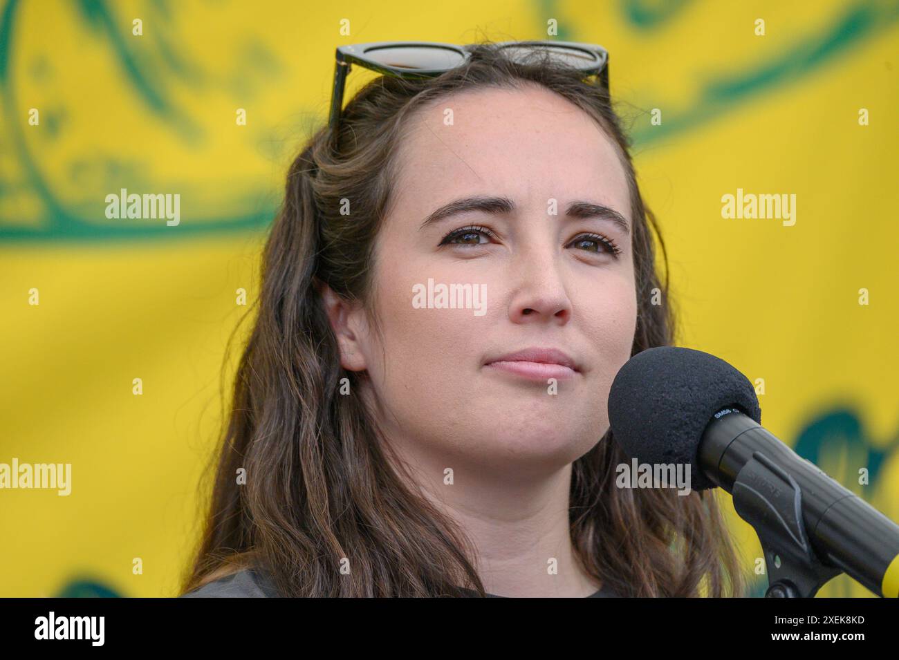 Megan McCubbin - TV nature presenter - at the Restore Nature Now march ...