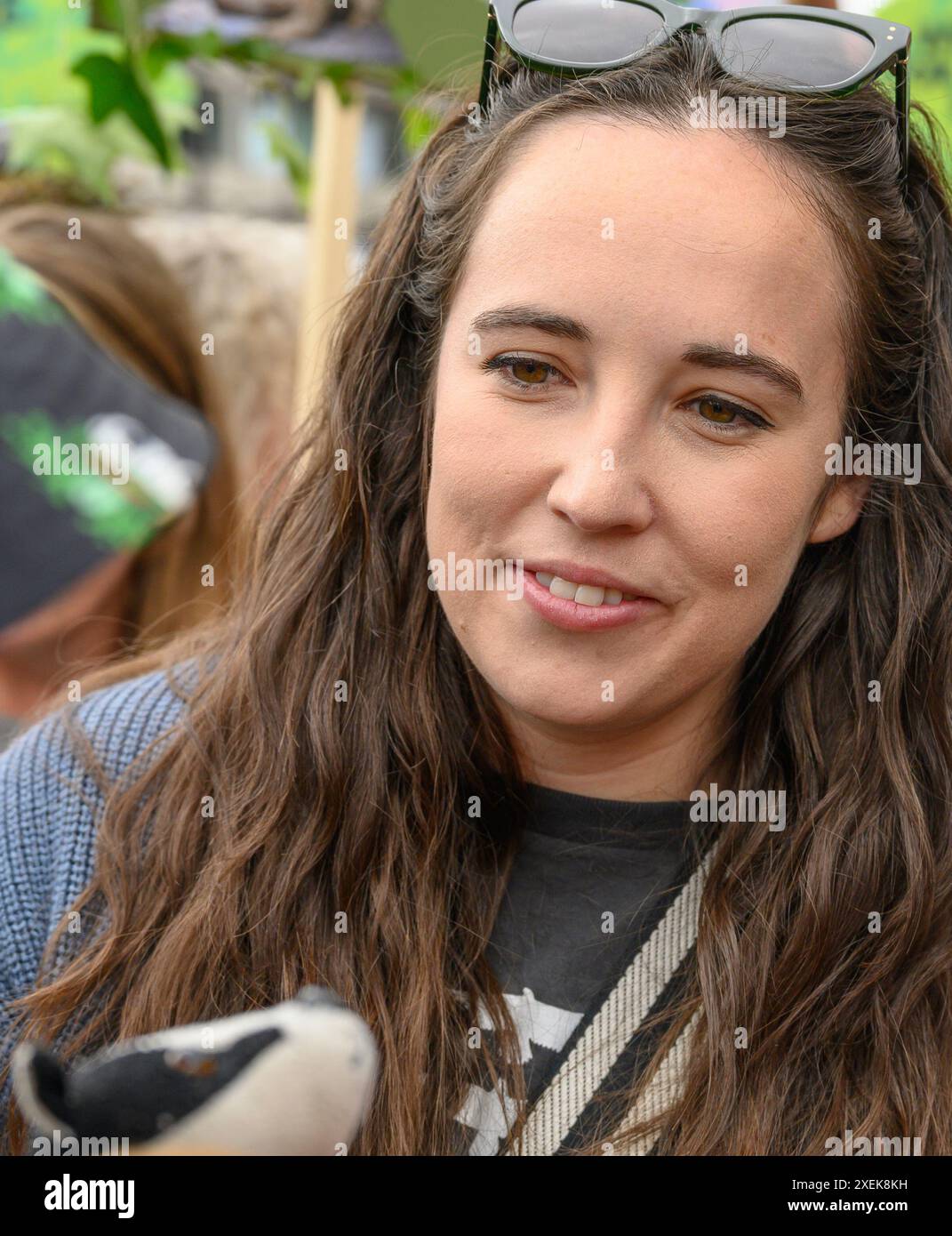 Megan McCubbin - TV nature presenter - at the Restore Nature Now march ...