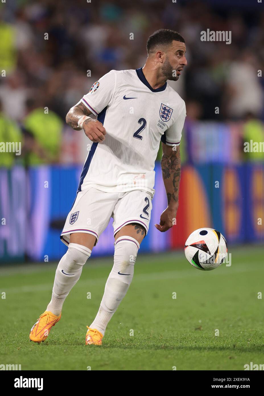 Cologne, Germany. 25th June, 2024. Kyle Walker of England during the ...