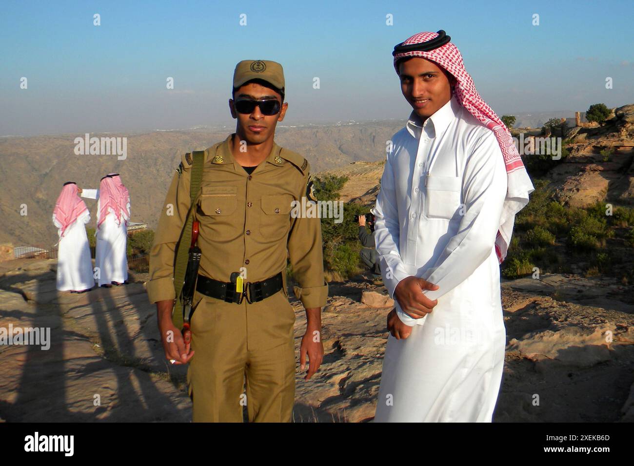 Police And Bedouin. Saudi Arabia Stock Photo - Alamy