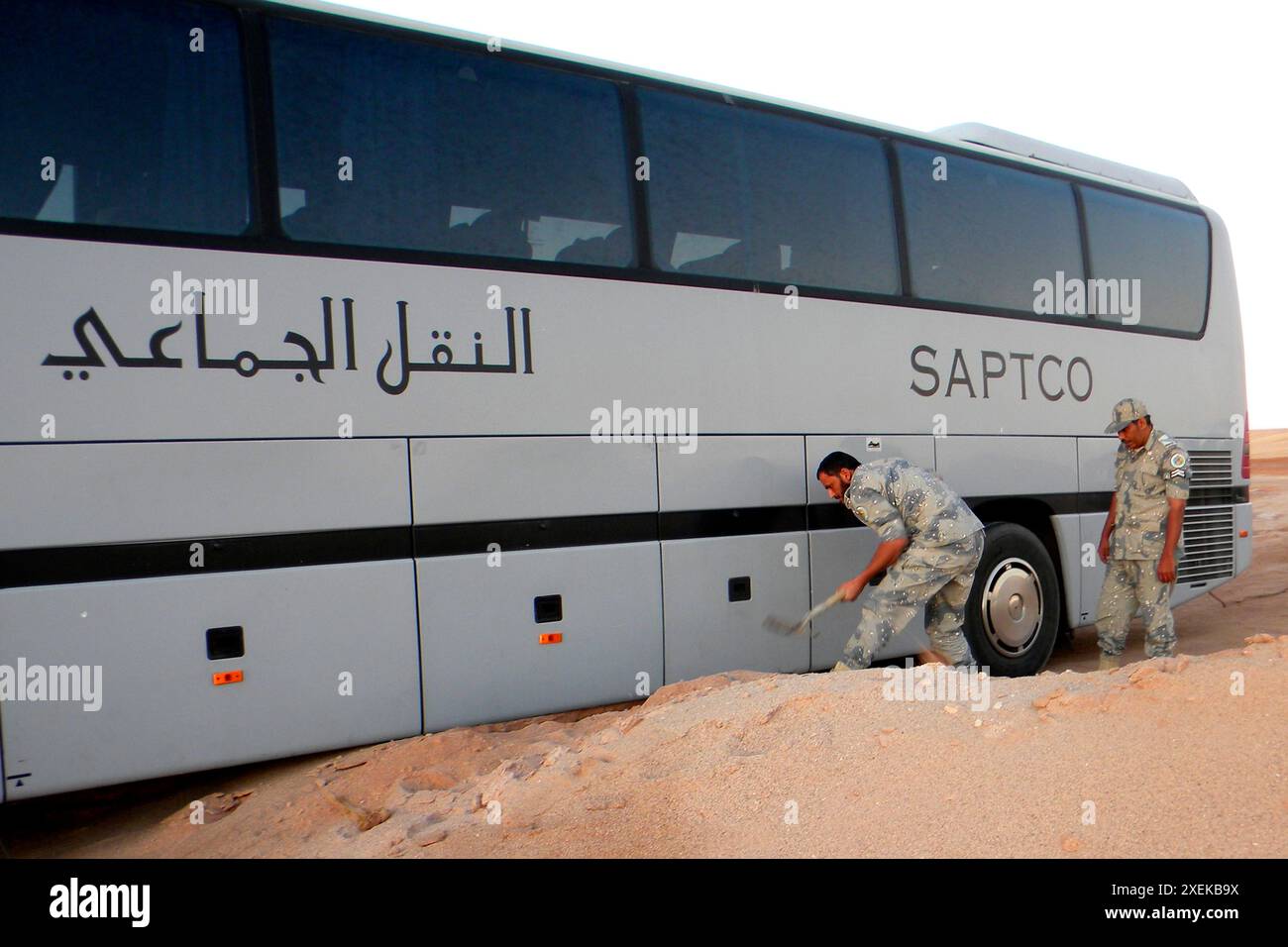Stack Bus. Arabian Desert. Saudi Arabia Stock Photo - Alamy