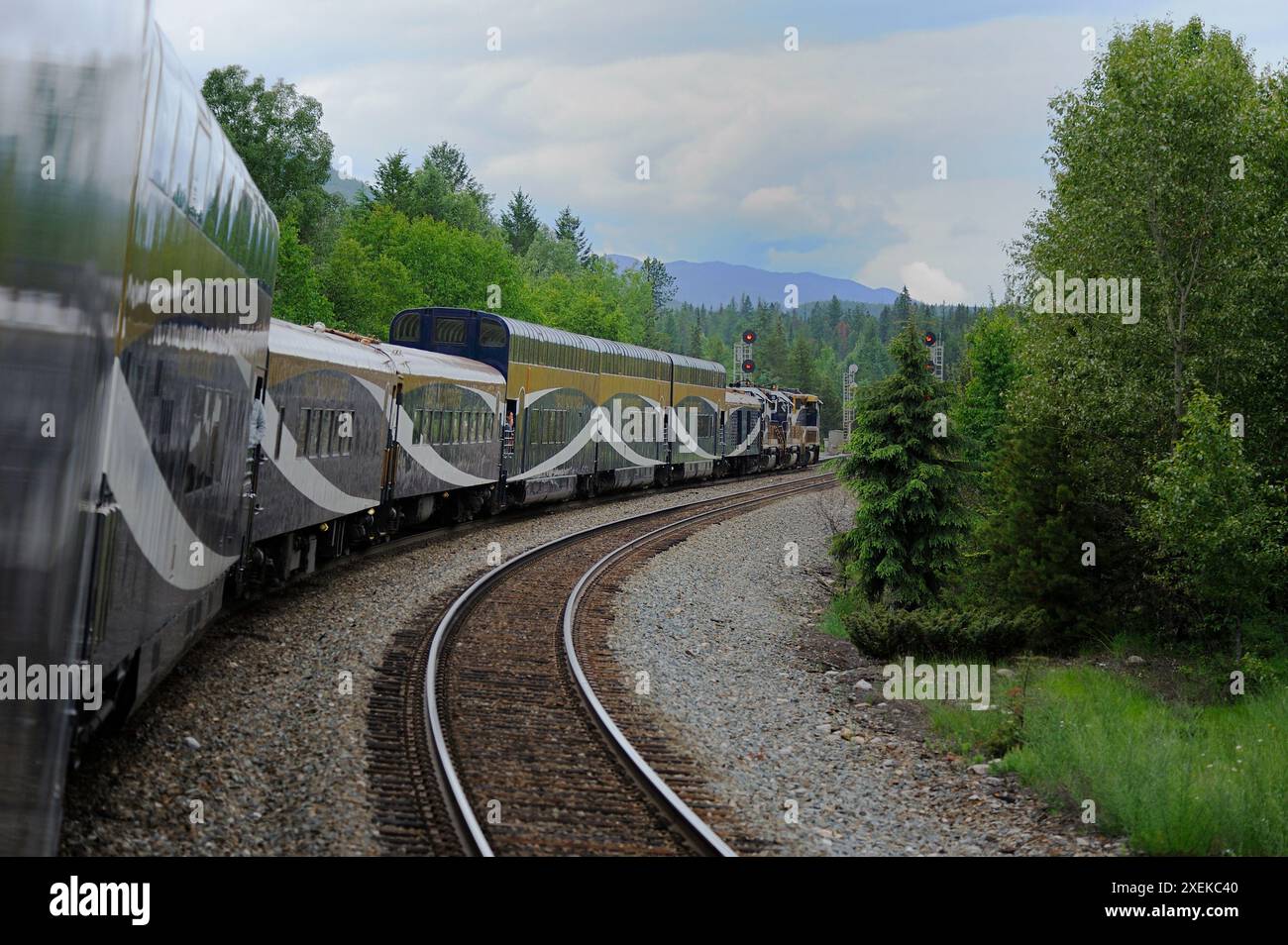 Banff train station rocky hi-res stock photography and images - Alamy