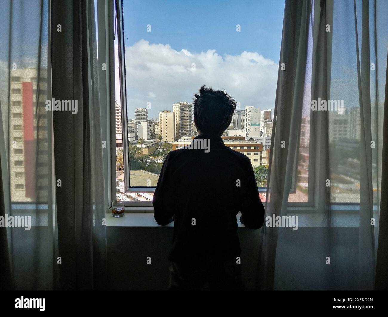 Morocco, Casablanca, view fron the window Stock Photo - Alamy