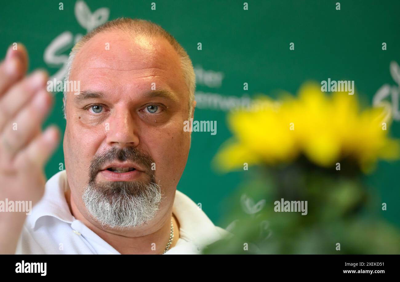 28 June 2024, Saxony, Hirschstein: Torsten Krawczyk, President of the ...