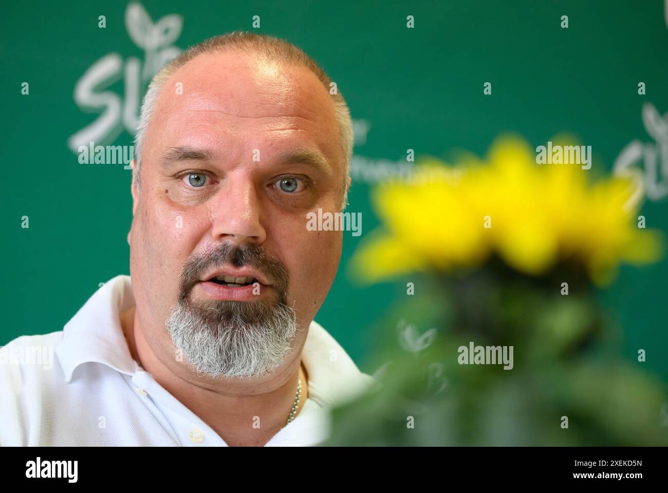 28 June 2024, Saxony, Hirschstein: Torsten Krawczyk, President of the ...