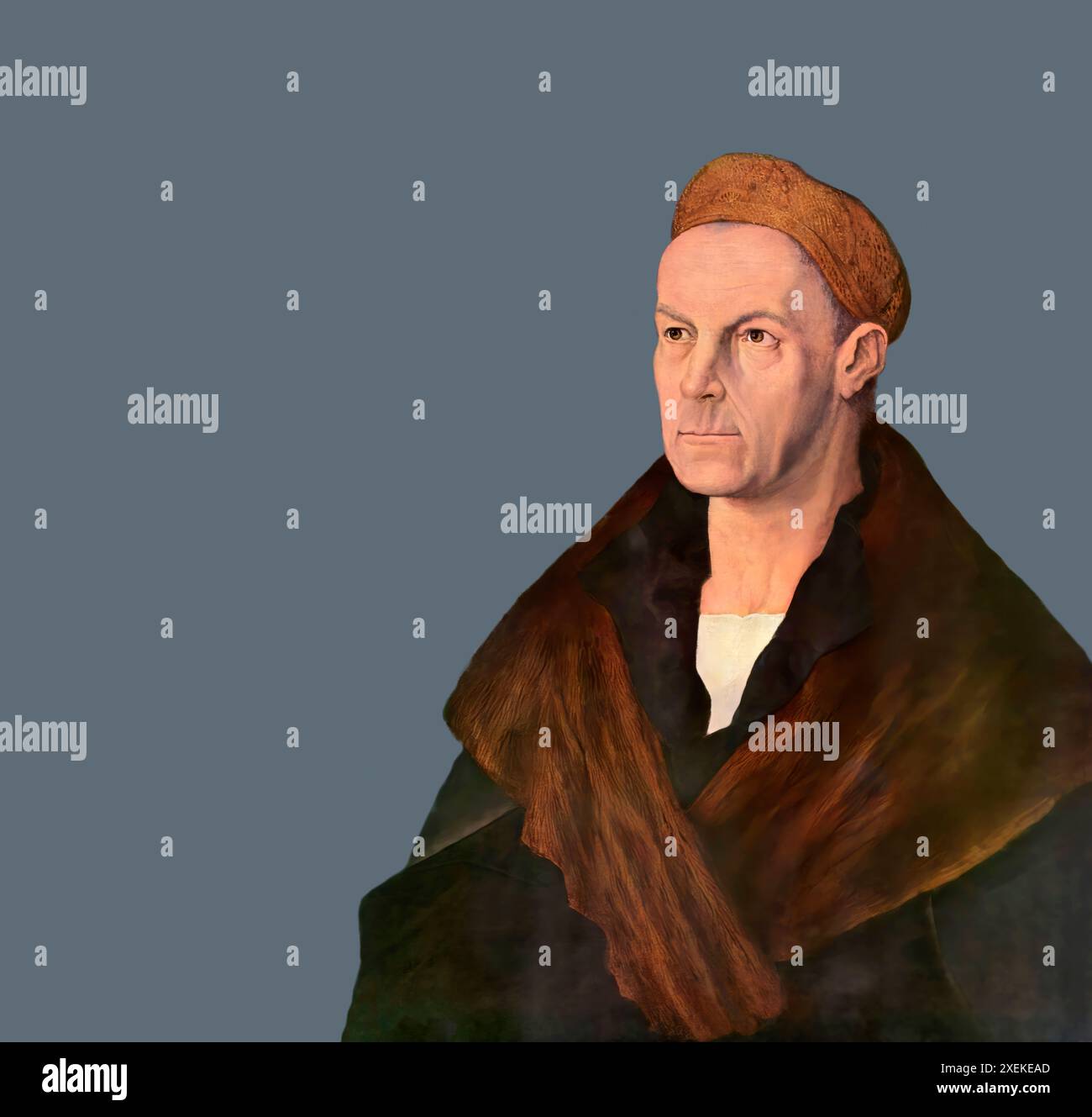Portrait of Jakob Fugger, 1459 - 1525, German businessman, digitally ...