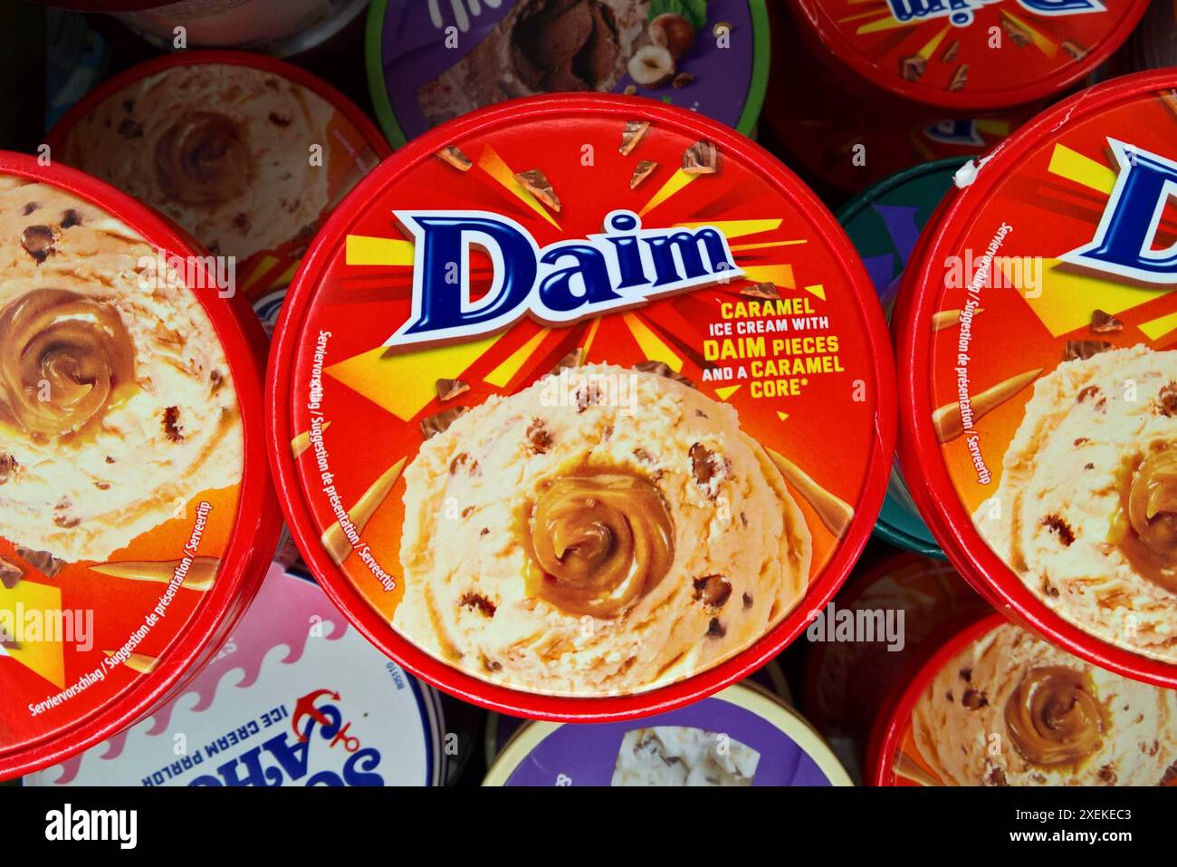 Daim ist eine Süssware, die vom Nahrungsmittelhersteller Mondelez ...