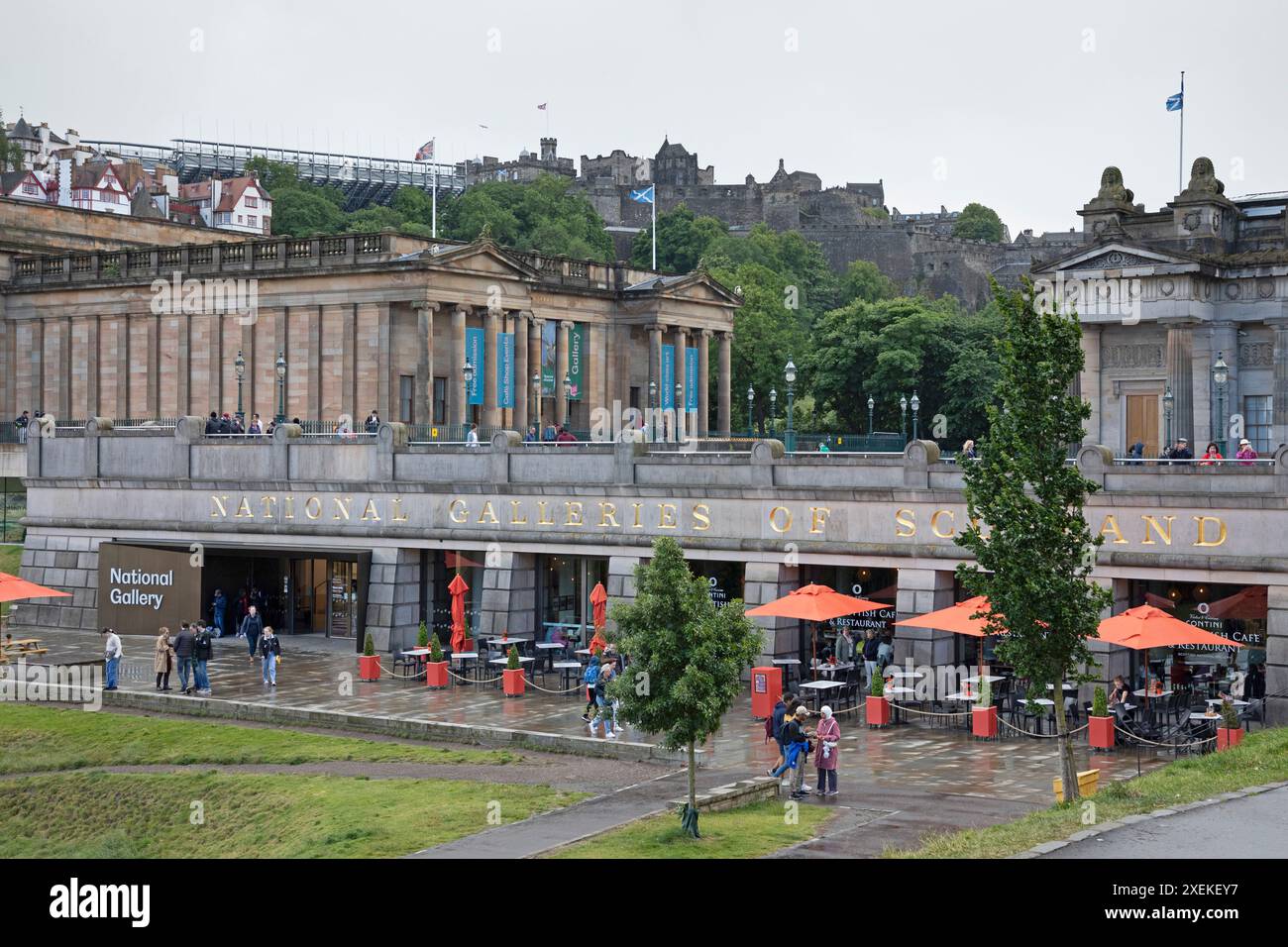 Edinburgh city centre, Scotland, UK. 28th June 2024. Heavy rain ...