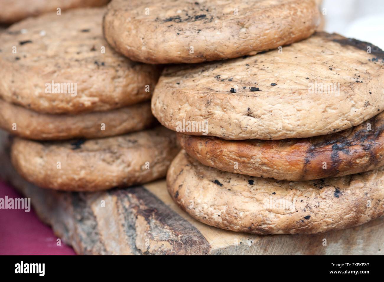 Italy, Lombardy, Saviore Valley, Fatulì Typical Smoked Cheese Produced ...