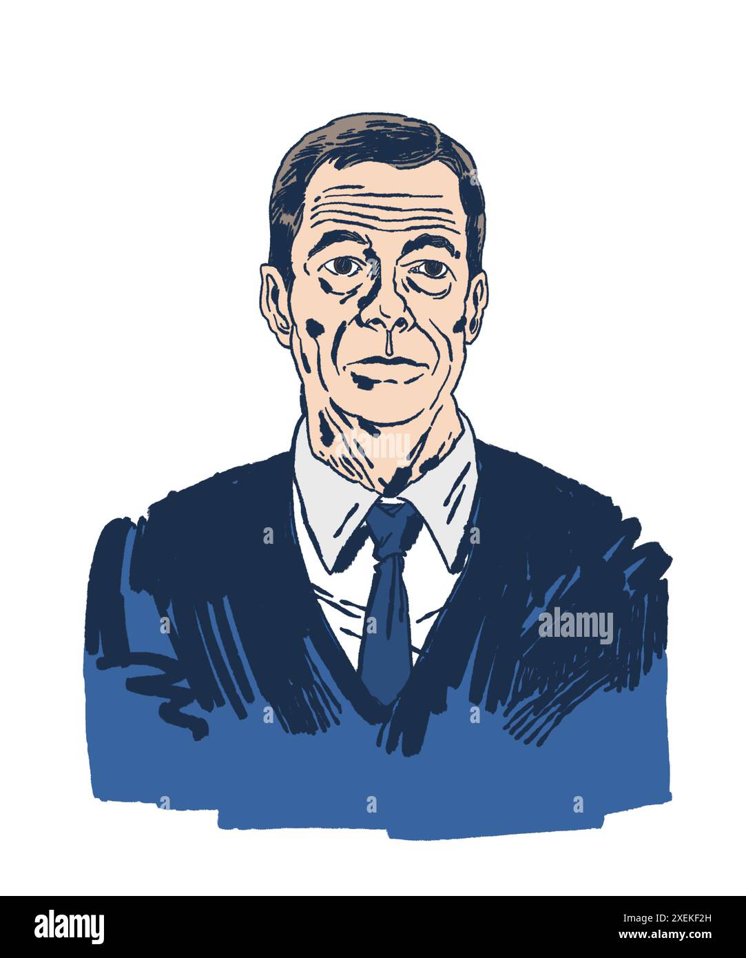 Nigel Farage, british politician, leader of Reform UK Party, running ...