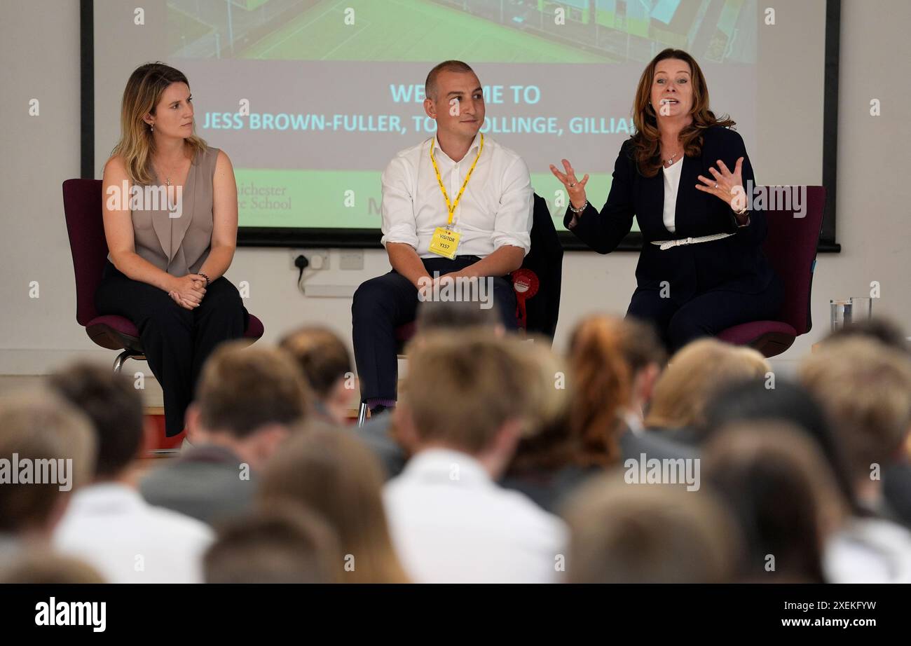 From left to right, Liberal Democrat parliamentary candidate Jess Brown ...