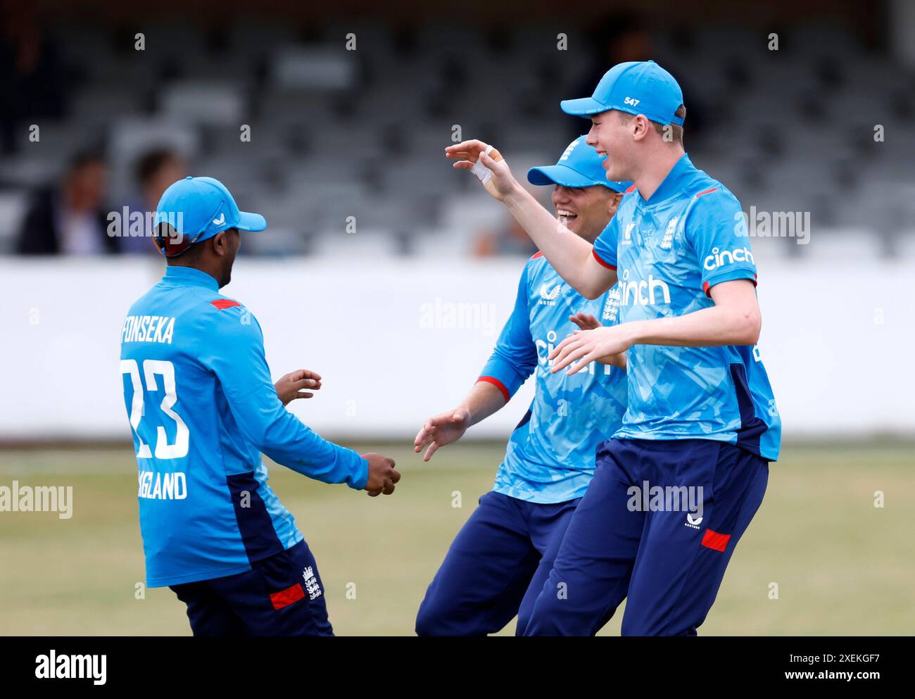 England's Keshana Fonseka (left) celebrates catching out Sri Lanka's ...