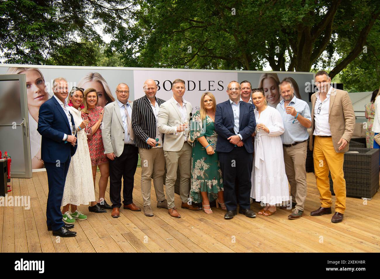 Stoke Poges, UK. 28th June, 2024. Guests enjoying Day Four of the ...