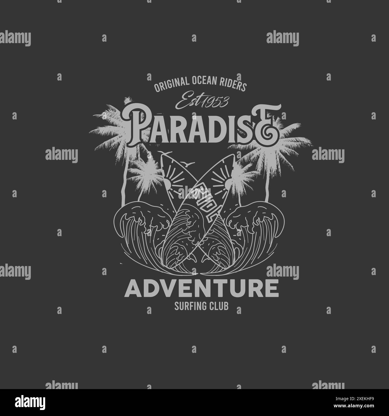 Vintage lettering tee Stock Vector Images - Alamy