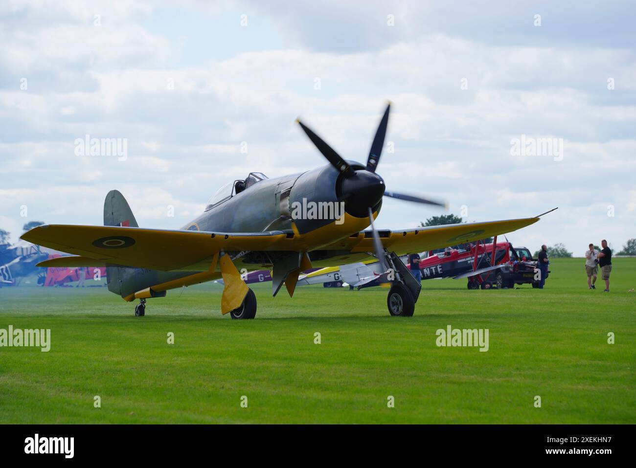 Hawker Fury, G-CBEL, SR611, at Sywell, Northamp Stock Photo - Alamy
