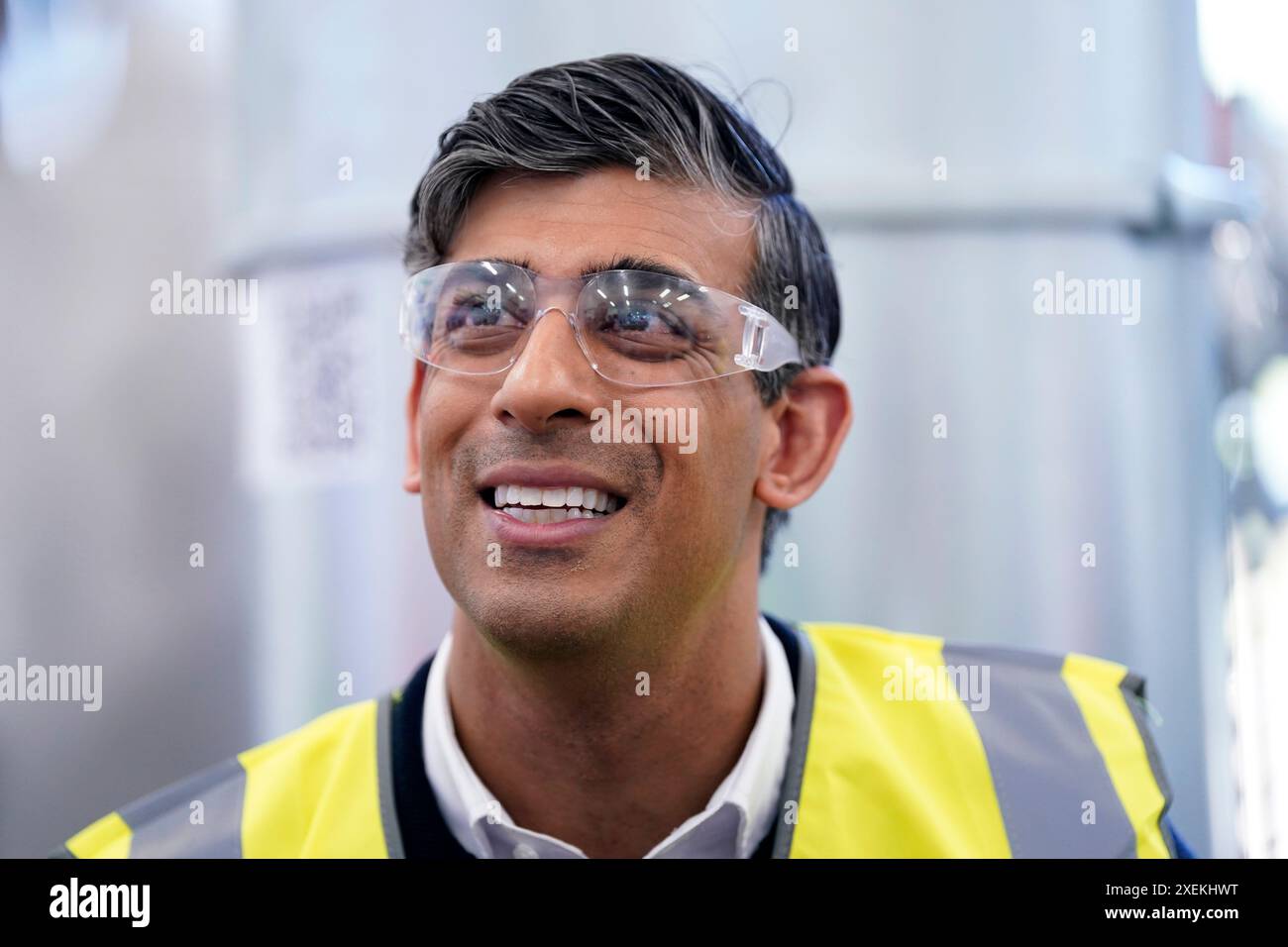 Prime Minister Rishi Sunak during a visit to Redcar and Cleveland ...