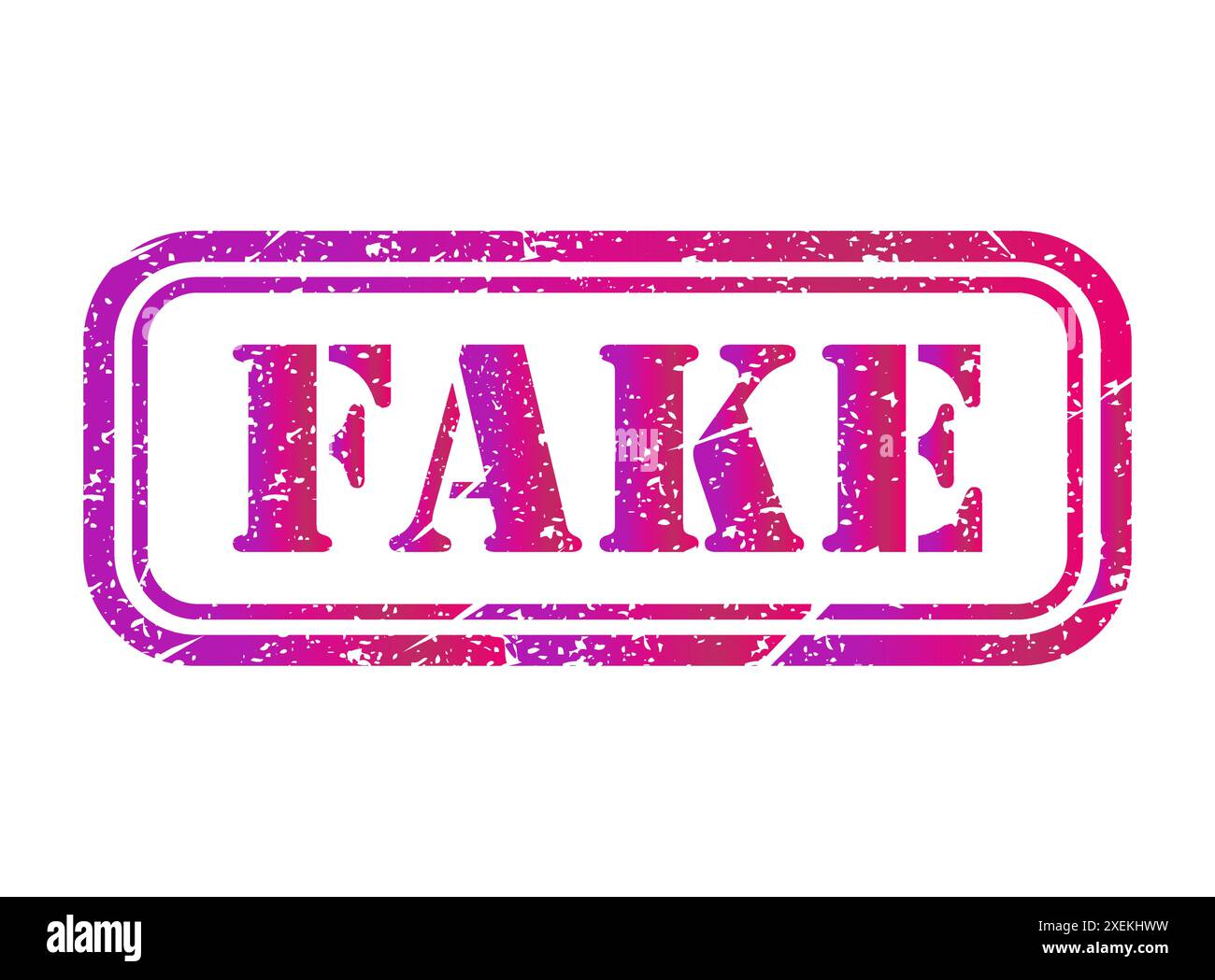 Fake stamp symbol, label sticker sign button, text banner vector ...